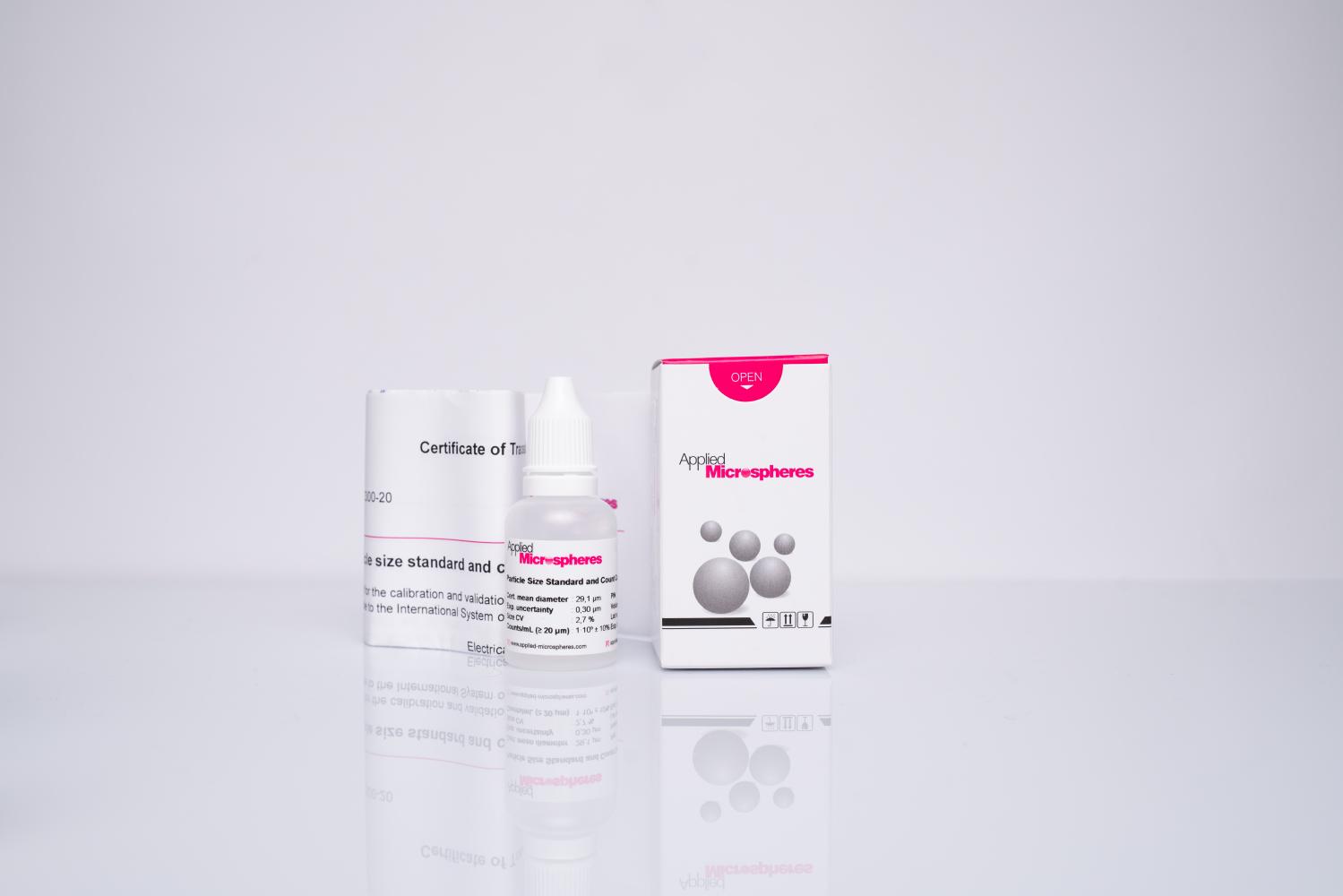 Particle Size Standards and Count Controls | Applied Microspheres GmbH